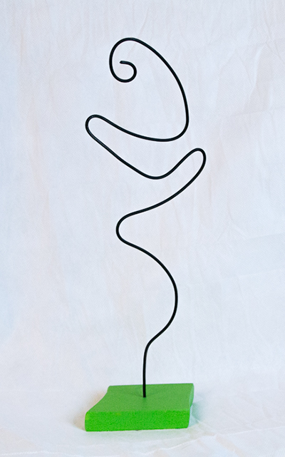 Curved Wire Sculpture | Abstract Art by Dan Sisken